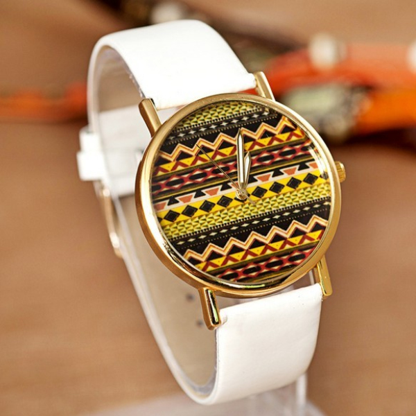 Vintage Style Geometrical Pattern Watch on Luulla